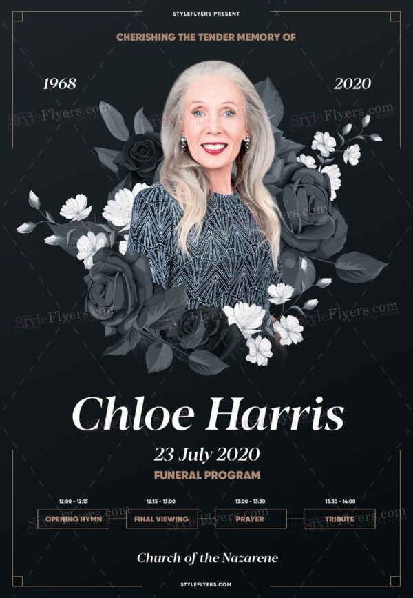 Funeral Program Psd Flyer – StyleFlyers