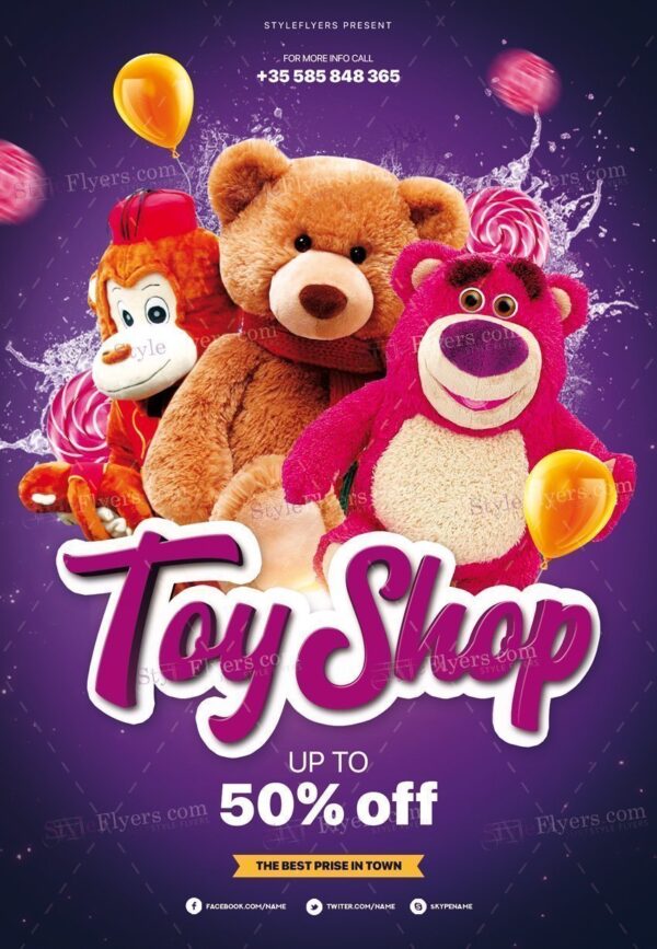Toy Shop Psd Flyer Template – StyleFlyers